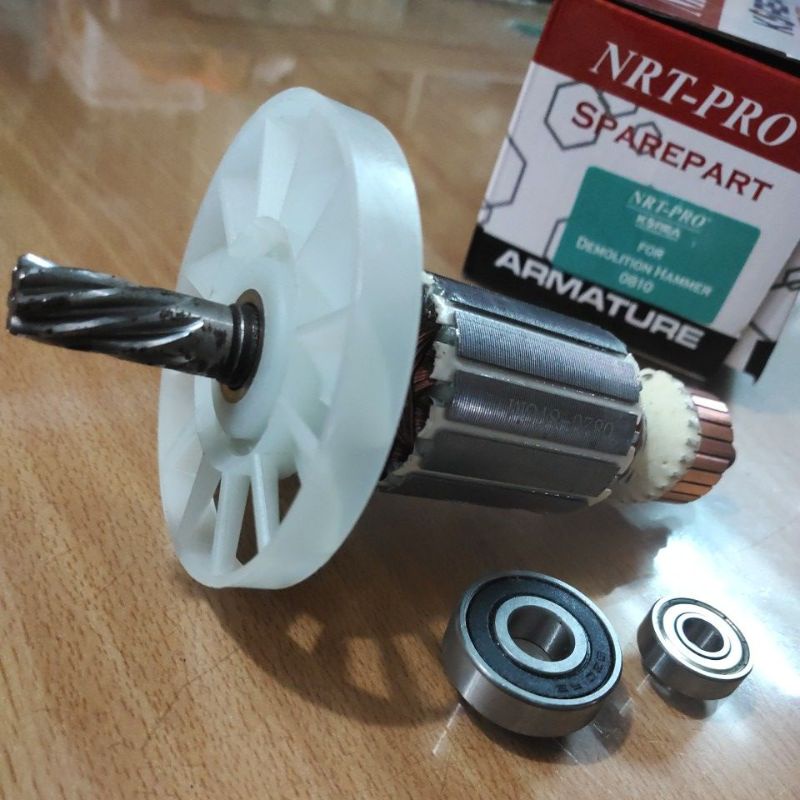 MESIN KOREA TECHNOLOGY ️ 1 Armature Package HM 0810 NRT-PRO 2 Bearings ...