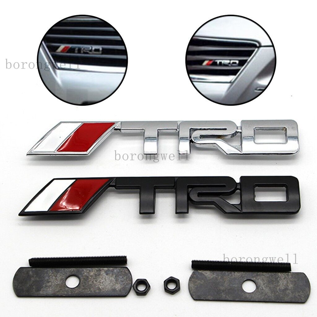 TRD Metal Emblem for toyota TRD Grille Emblem badge Sticker | Shopee ...