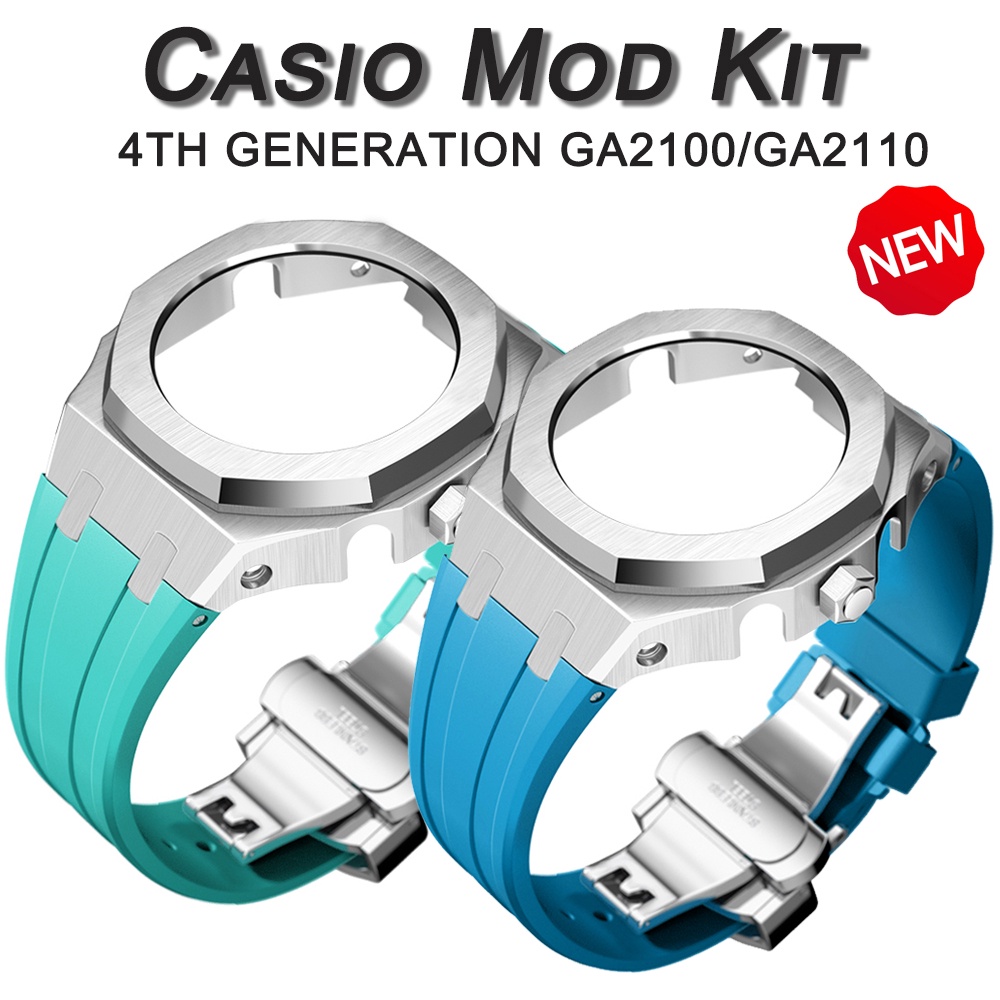for GA2100 G shock Casioak Modification Mod Kit GEN4 Metal Bezel 4th ...