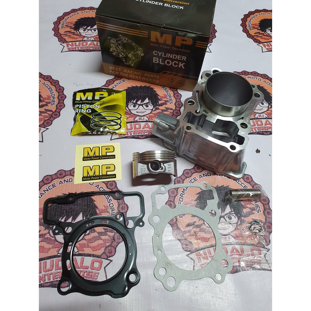 MP Cylinder Kit Steel for RS150 / GTR150 62mm / 57.3mm | Shopee Philippines