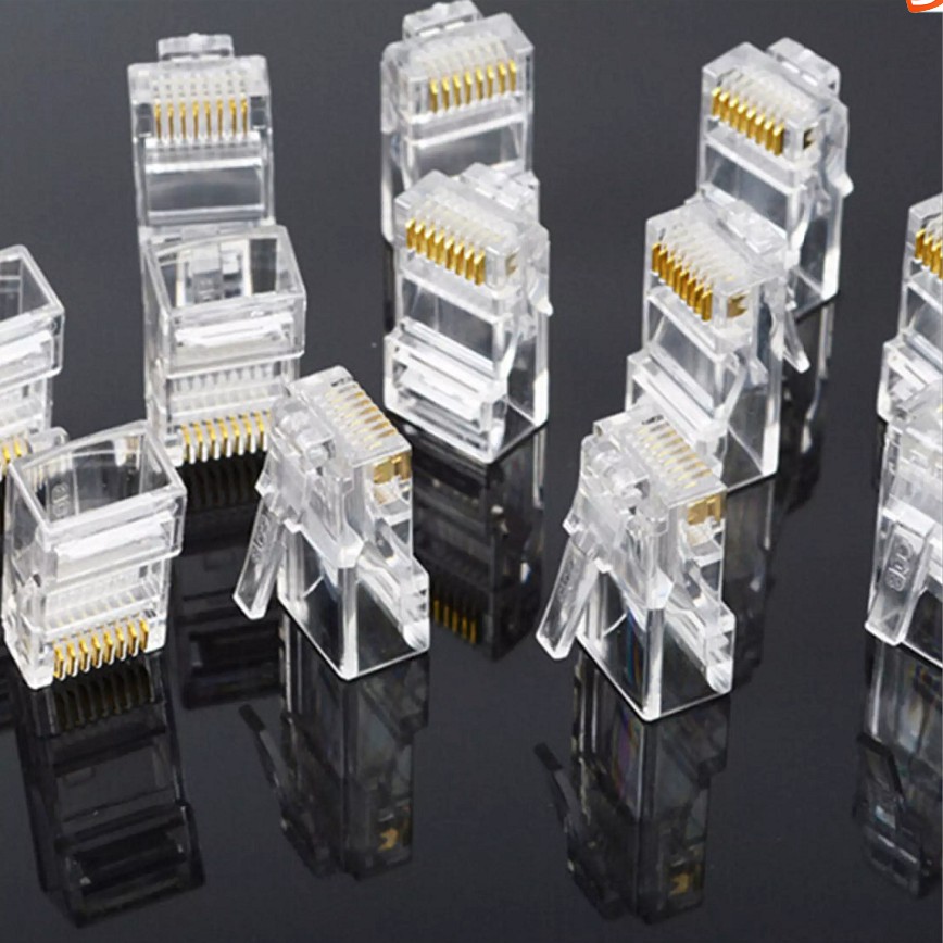 100PC RJ45 Passthrough/TAGUSAN Rj45/Metal Rj45/Rj45 Connector Pisowifi ...