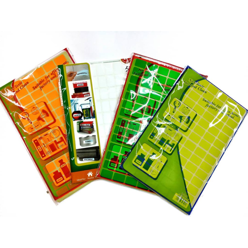 LABEL SELF ADHESIVE COLOR (1PACKET) | Shopee Philippines