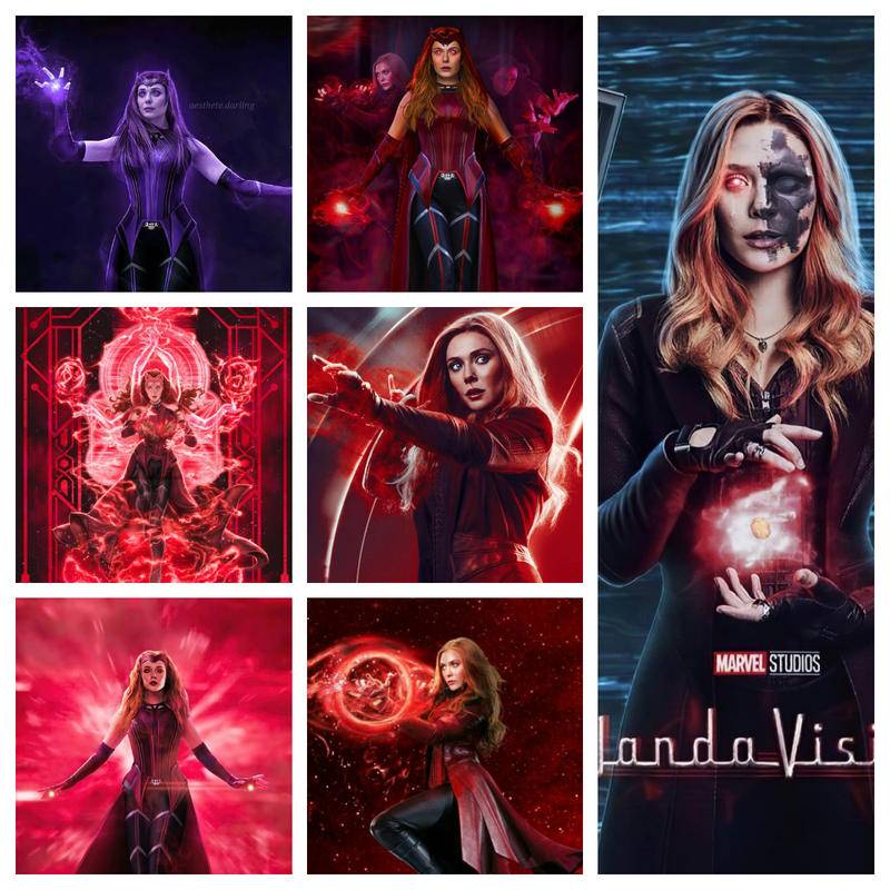 Marvel TV Show Canvas Paintings Wanda Vision Modular Series Pictures ...
