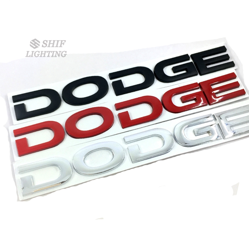 1 X Metal DODGE Letter Logo Car Auto Rear Front Trunk Badge Emblem ...