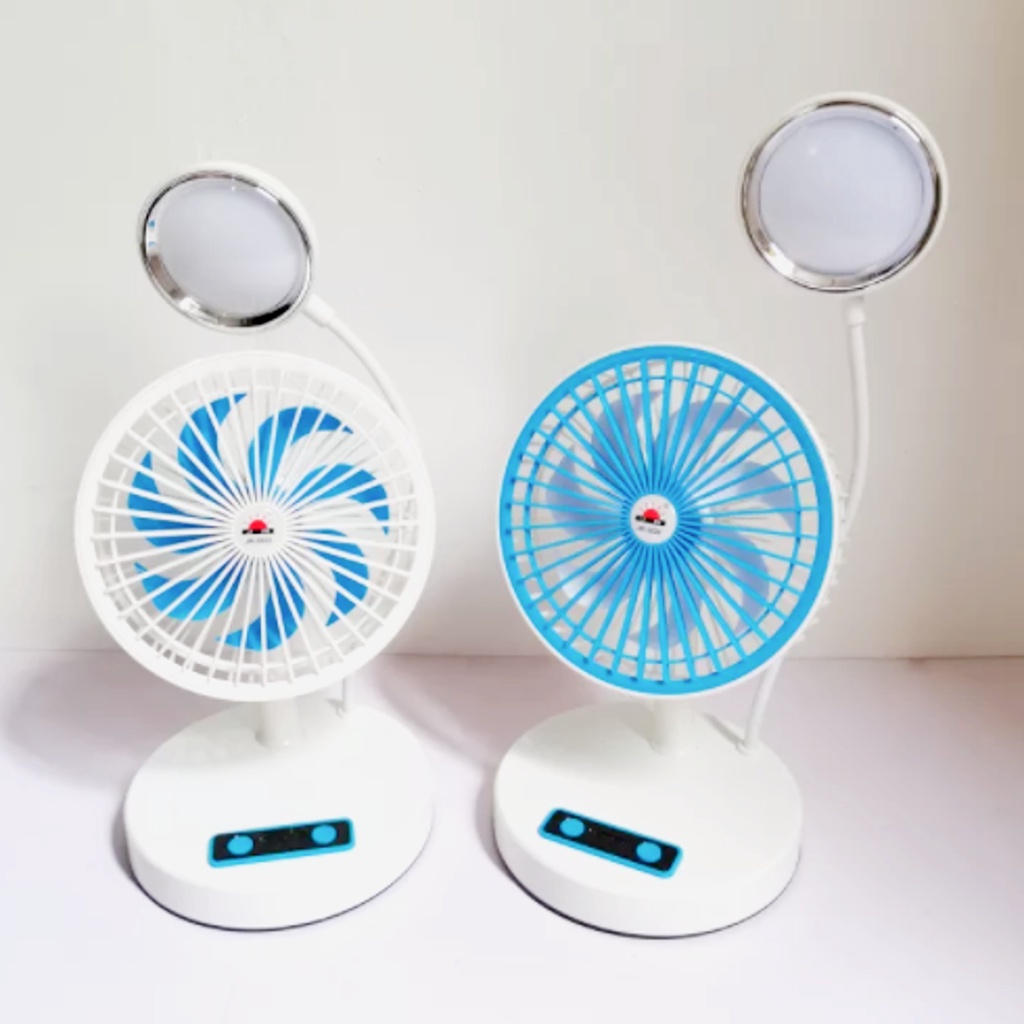 JR-2022 Portable Chargeable Mini Electric Fan With LED Light Lamp ...