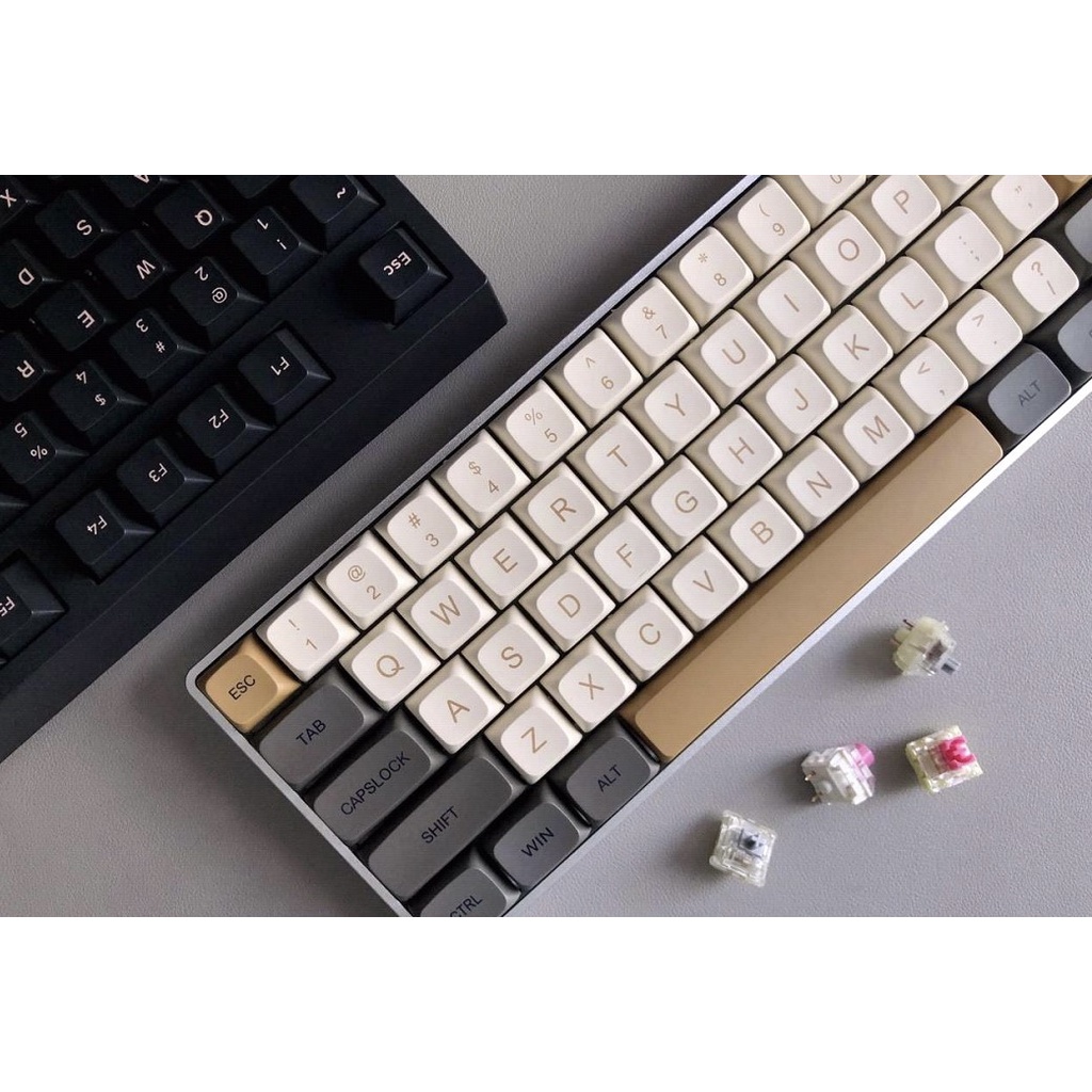125 Keys PBT Shimmer Keycaps XDA High Sublimation PBT Material Bald ...