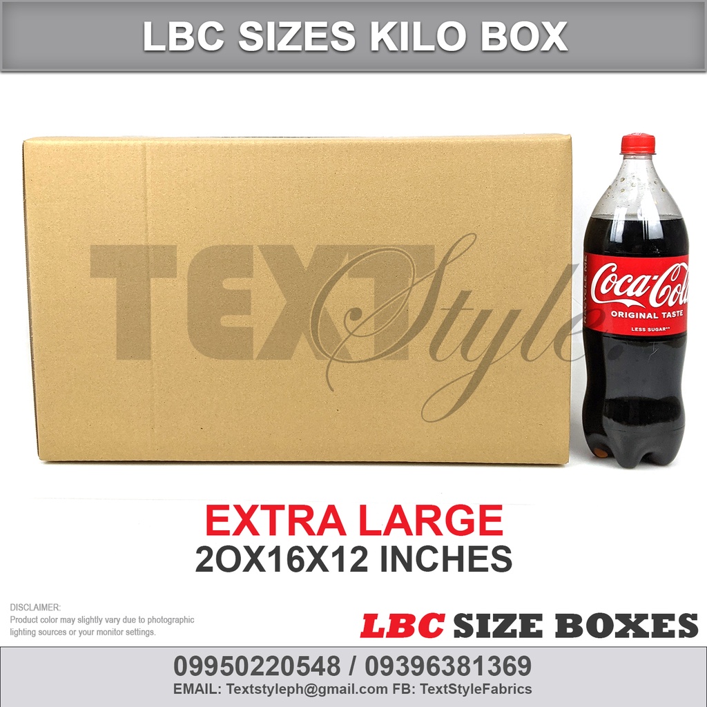Textstyle XLarge LBC Express Sizes Corrugated Cargo Shipping Boxes ...