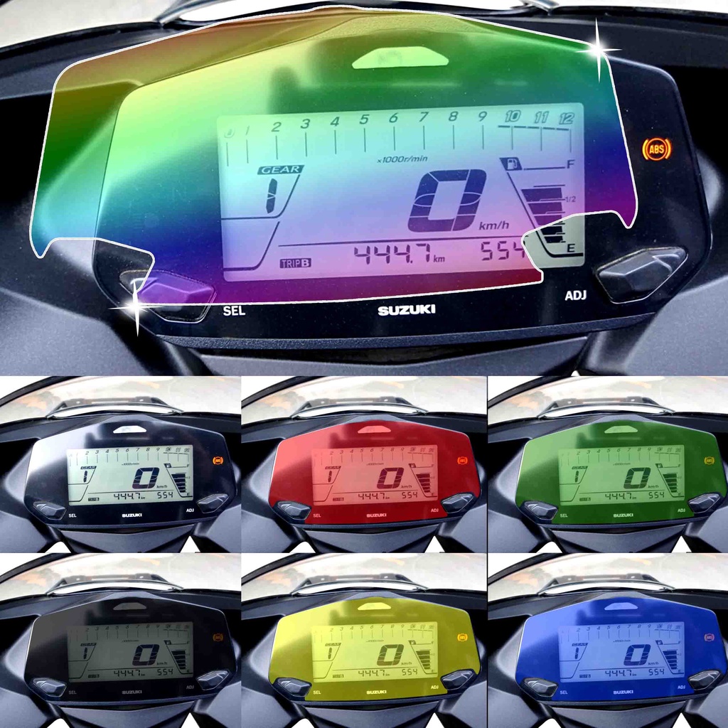 Gixxer V2 BUY 1 GET 1 FREE Smoke Film Gauge Protector | Shopee Philippines