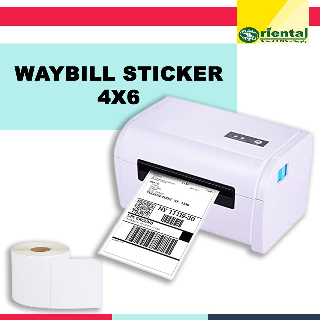 Waybill Sticker Paper for Shopee orders Glossy Sold per roll- 500 ...