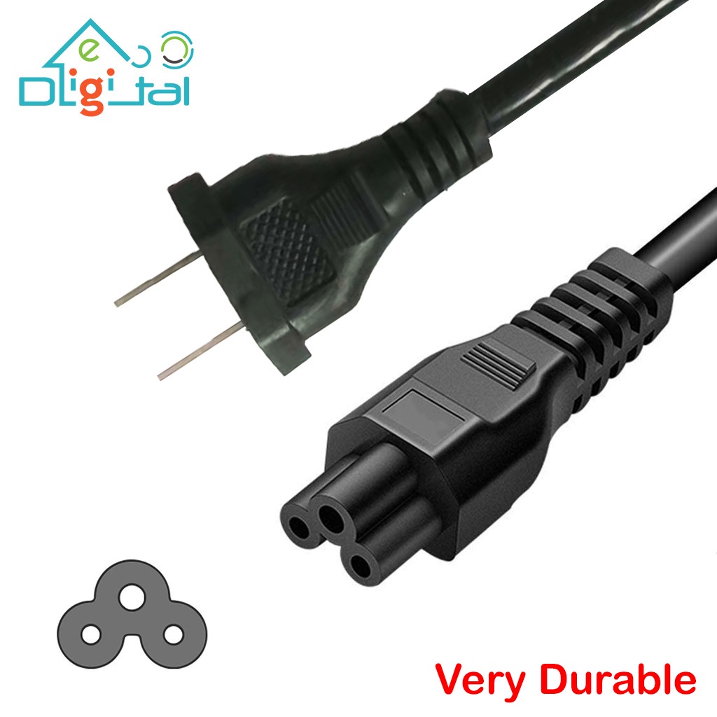 AC Power Cable C5 Universal 3 Prong AC Laptop Power Cord Charger Cable ...