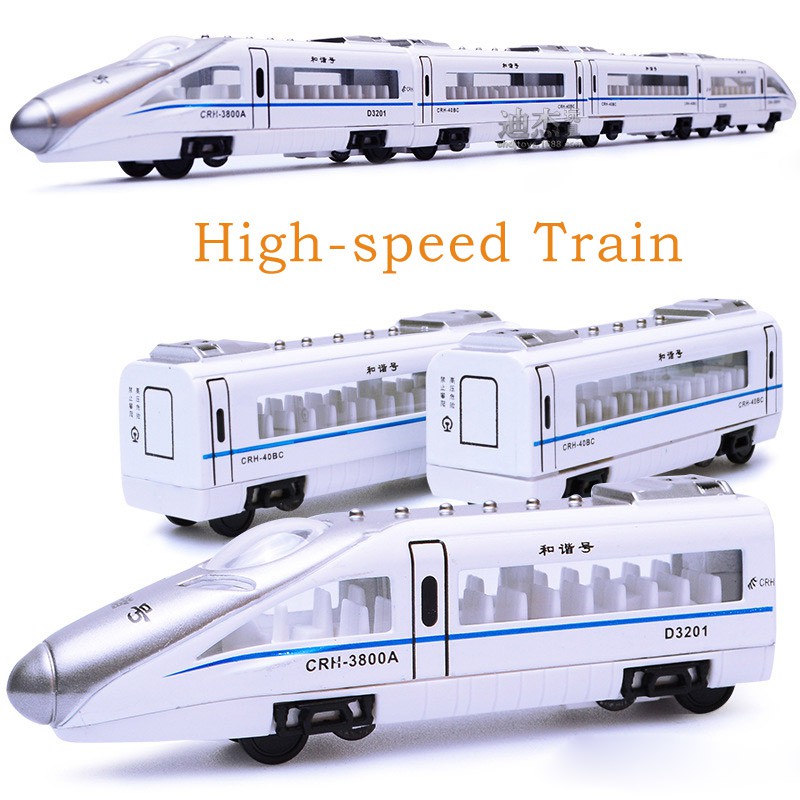 High-speed 41CM Train Diecast Alloy Pull Back Vehicle Collectable Toy ...