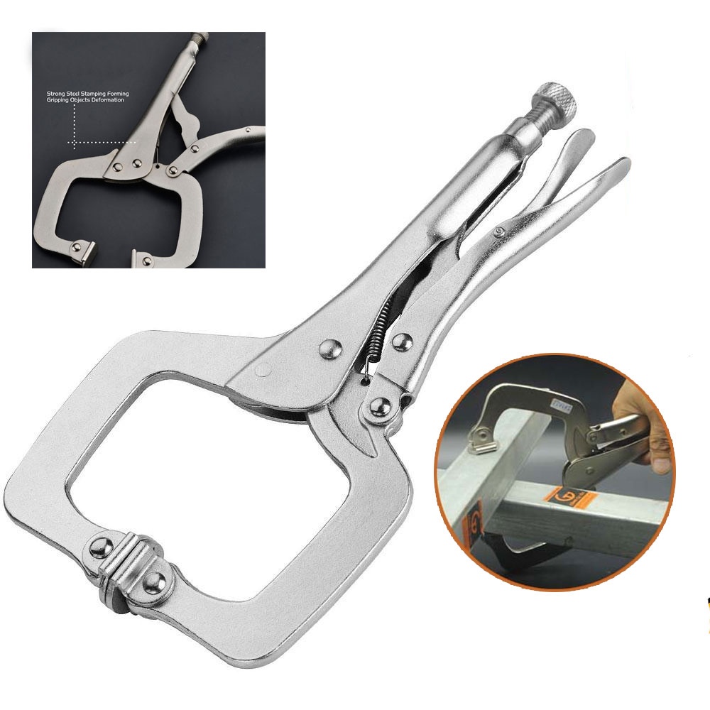 C-CLamp Vice Clamp Locking Pliers Vise Grip (11" 9'') | Shopee Philippines