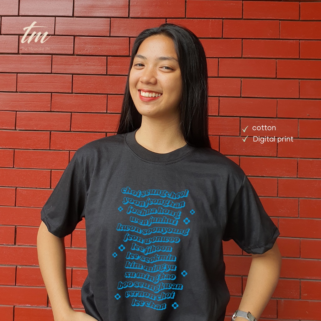 Seventeen SVT Shirts: Members | Shopee Philippines