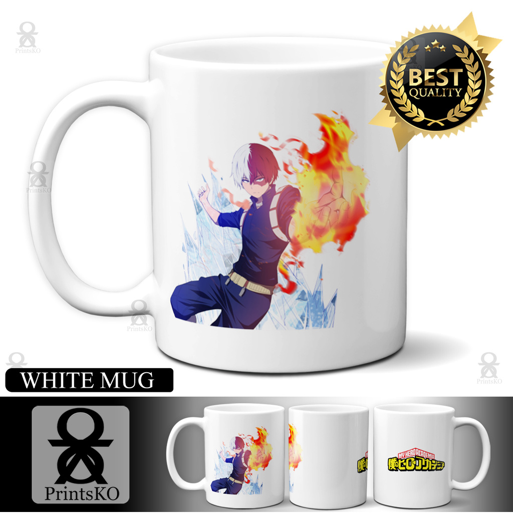 My Hero Academia Magic Mug or White Mug - Shoto Todoroki - Fire and Ice ...