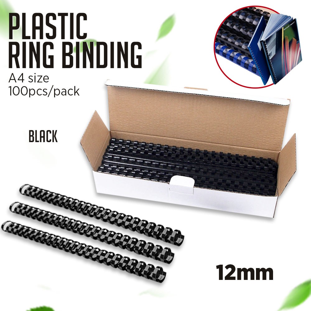 Plastic Ring Binding Black A4 Size Spring Binder 100 Pcs Per Pack ... Plastic Ring Binding Black A4 Size Spring Binder 100 Pcs Per Pack ...