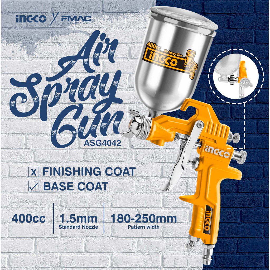 INGCO Spray Gun 400CC ASG4042 | Shopee Philippines