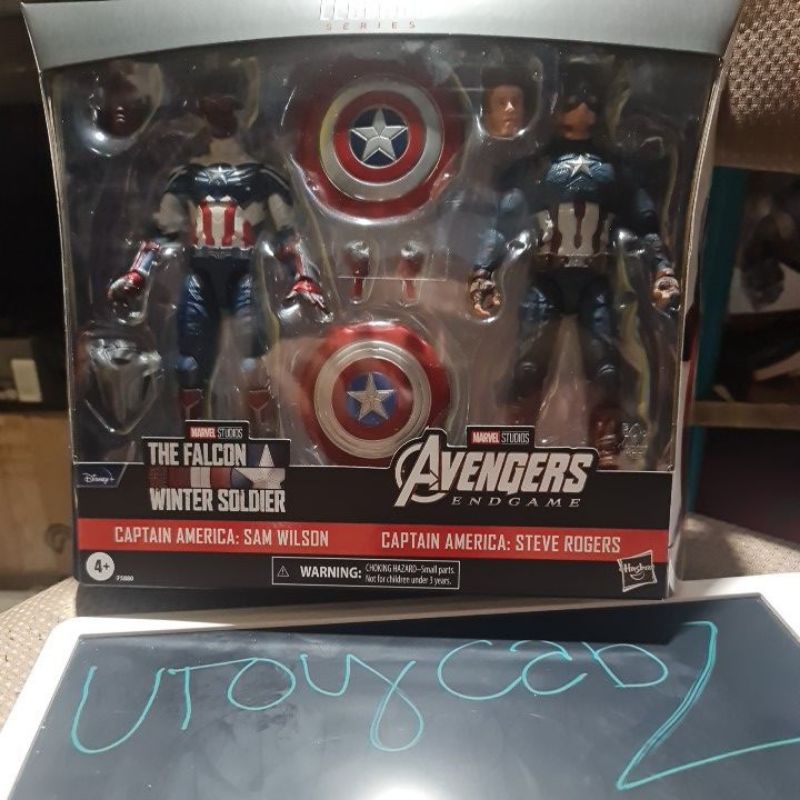 Marvel Legends Falcon Sam Wilson and Steve Rogers Captain America ...