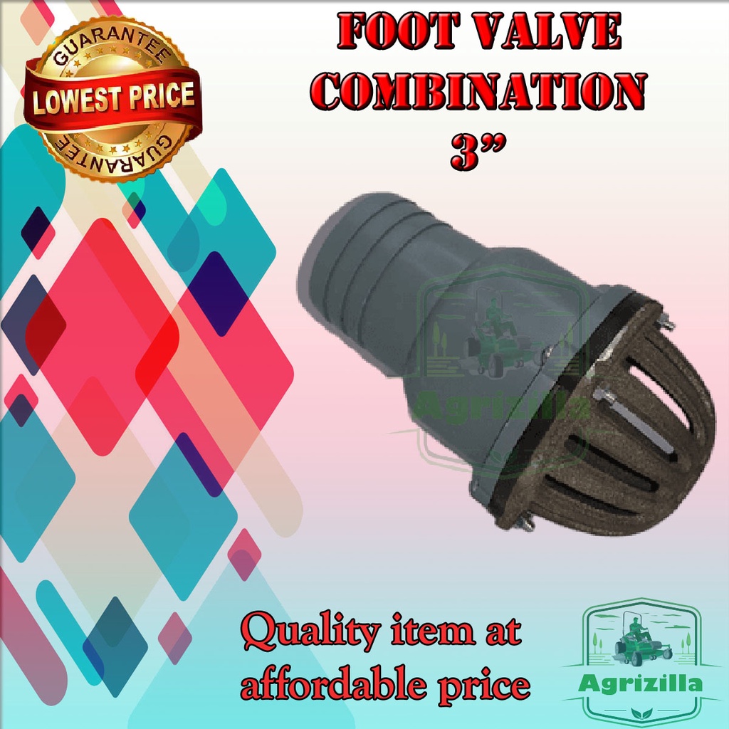 Foot Valve Strainer For Water Pump Hose 2 inches 2"x2 , 3 inches 3"x3 ...