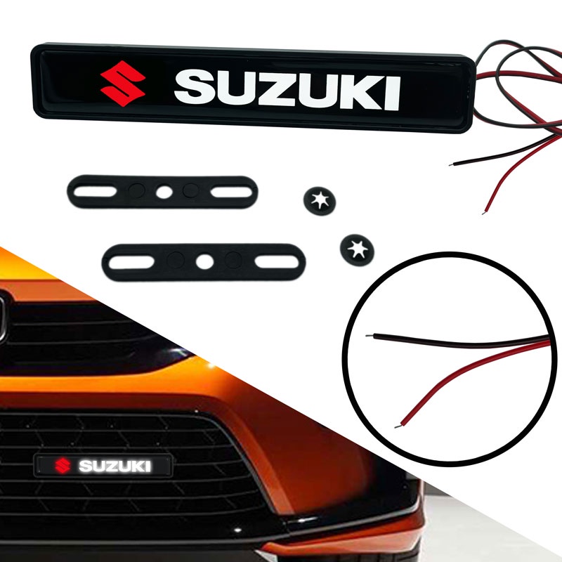 Car Decor Auto Sticker Front Hood Grille Emblem LED Light Badge For ...