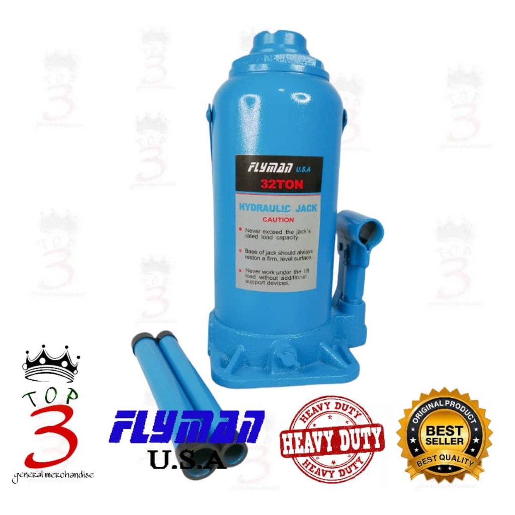 Flyman USA Hydraulic Jack 32 Ton (Bottle Type) | Shopee Philippines