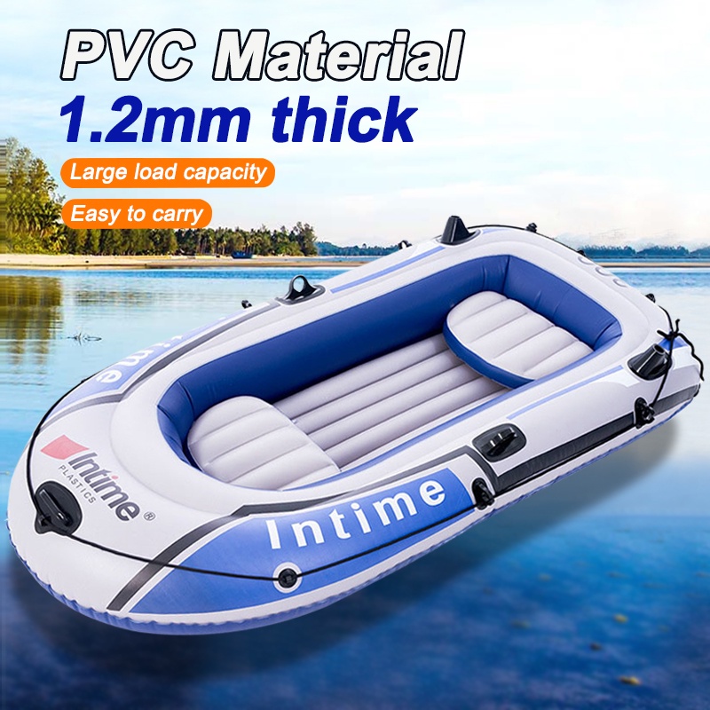 Inflatable Boat 2/4 Person Fishing Inflatable Boat PVC Rubber Kayak ...