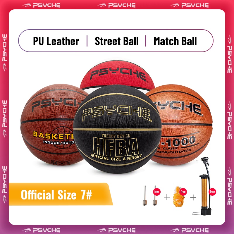 「Psyche」 Original Basketball Ball Size 7 Leather Outdoor Indoor Street ...