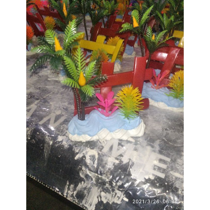 Ornamental Flower aquarium Coconut Tree Fence 1pc | Shopee Philippines