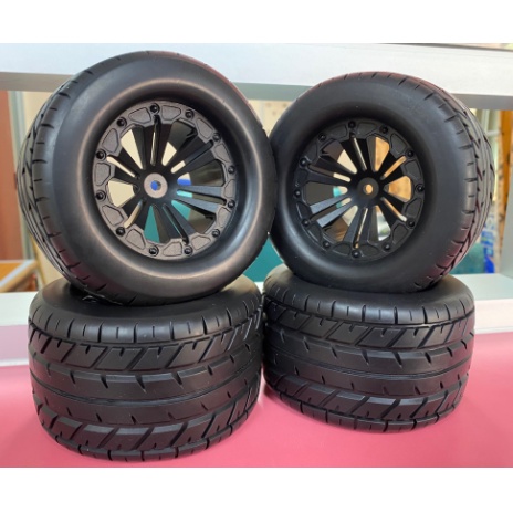 ZD--RC Rally Monster Tires & Wheels for HPI HSP Savage XS TM Flux 1/10 ...