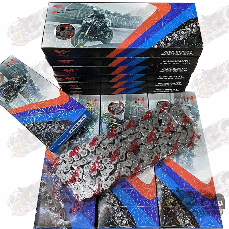 LJ Motorcycle 428H Heavy Duty Chain 110L / 120L / 130L High Quality ...