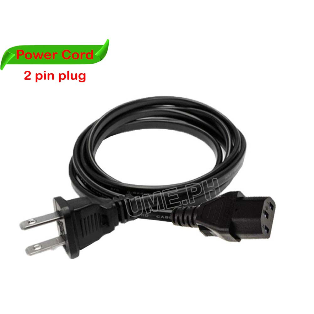 2 Pin AC CPU Power Cord US Plug for Printer Monitor Rice Cooker PC ...