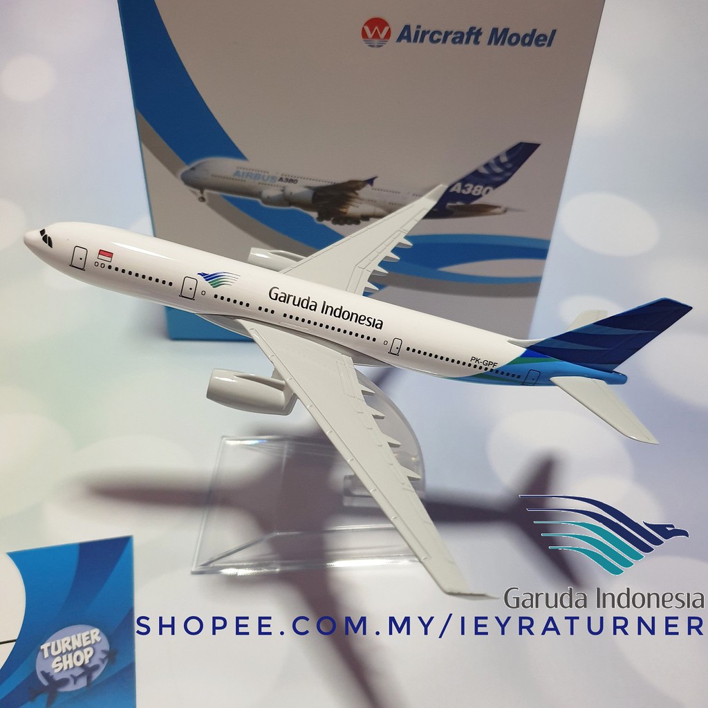 Garuda Airbus A330-341 Aircraft Model 16cm Die-cast Metal Airplane ...