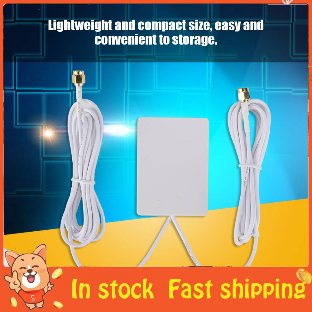 [READY STOCK] 4G LTE WiFi Antenna Y428 SMA 28DBI ABS Wifi Router Dual ...