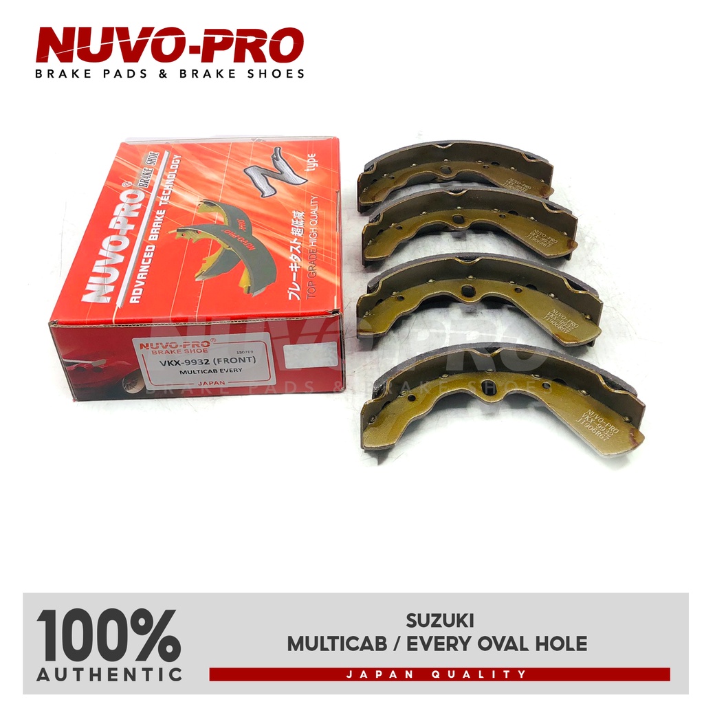 Nuvo-Pro Brake Shoe Front Suzuki Multicab VKX-9932 SET | Shopee Philippines