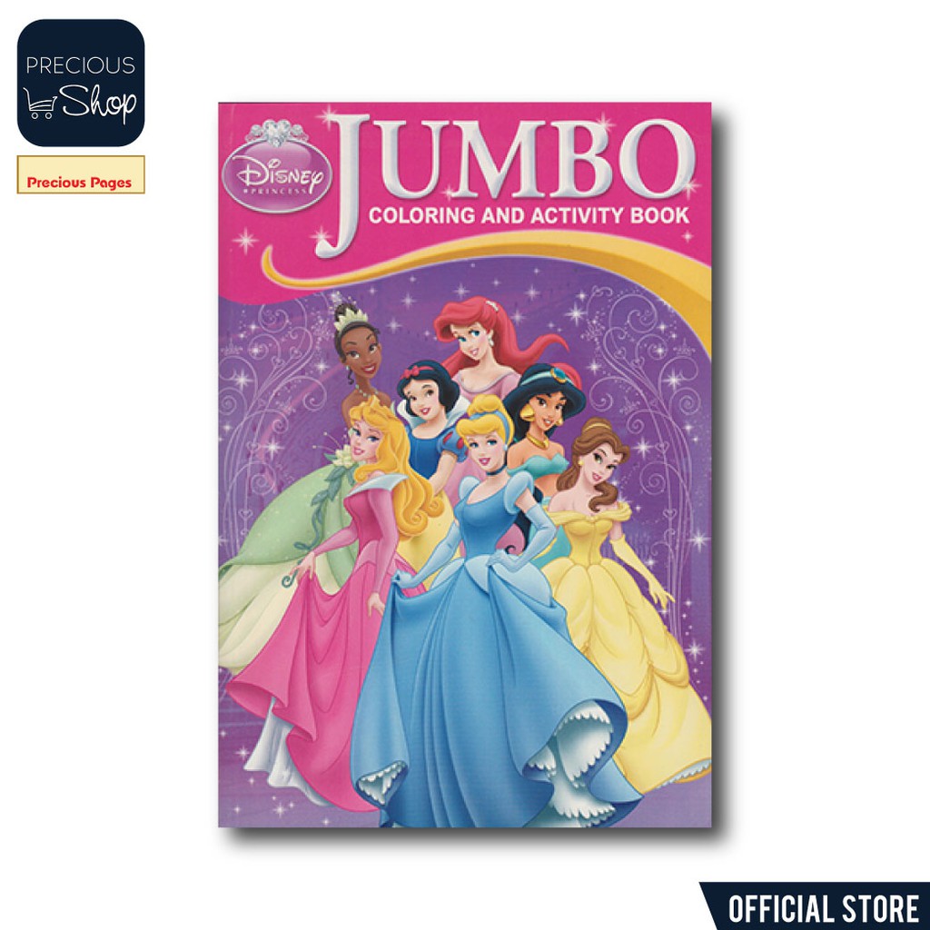 Disney Princess, Jumbo Coloring and Activity Book | Shopee Philippines