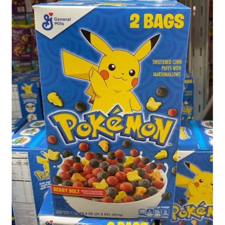 General Mills Pokemon Berry Bolt Cereals - 2 bags inside | Shopee ...