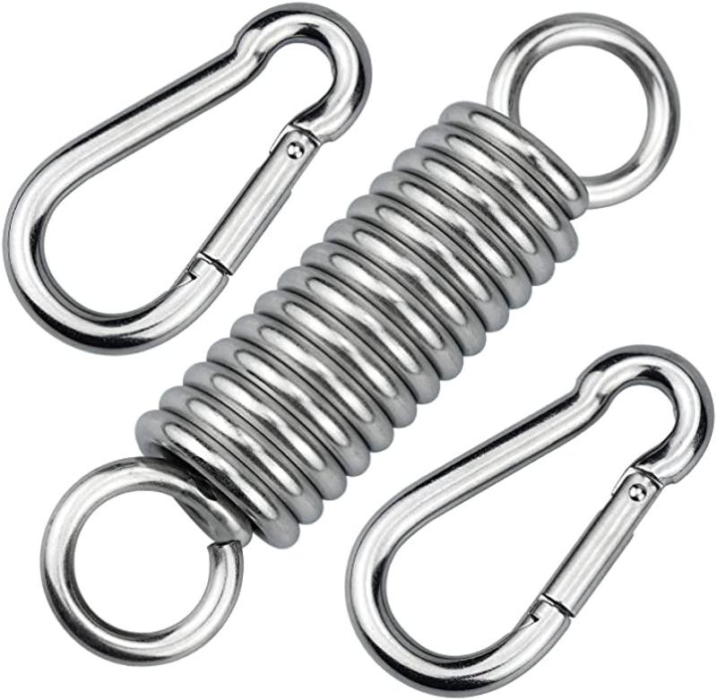 Galvanized Spring + 2 Spring Hooks Swing Spring Snap Button Set Porch ...