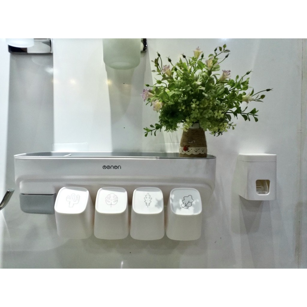 Automatic toothpaste release set, storage shelf, high-class bathroom ...
