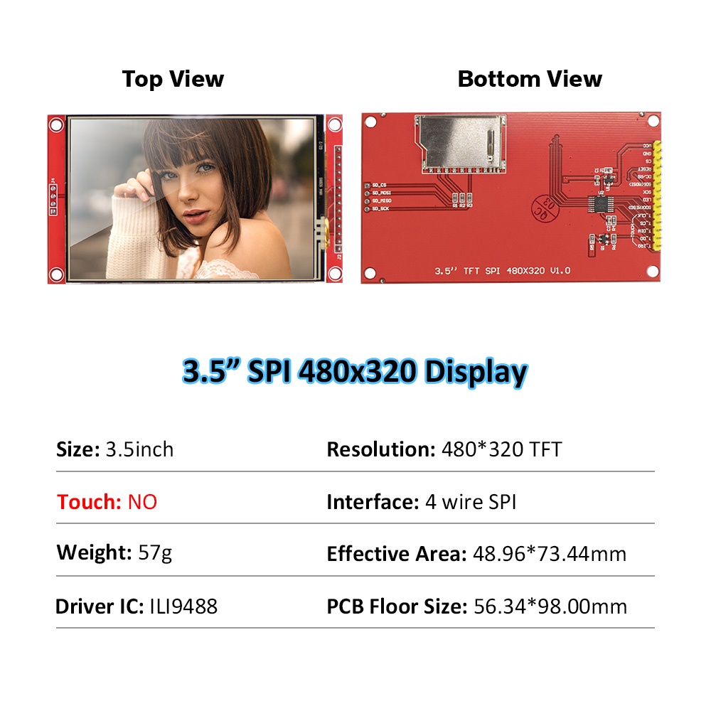 LAFVIN 2 4/2 8/3 2/3 5 Inch Tft Lcd Touch Display Screen Panel 320x240 ...