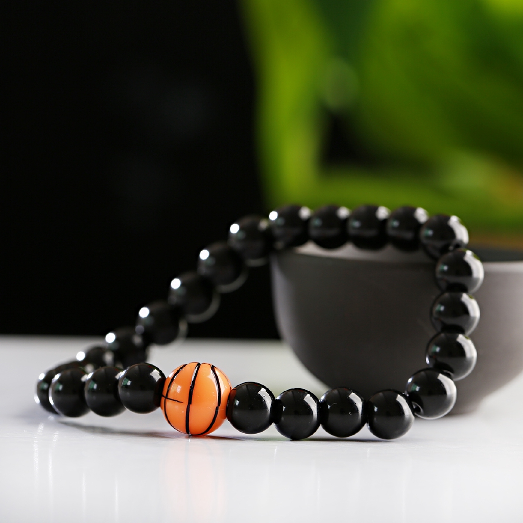 2020 Charm Basketball Beads Bracelet Men Homme Classical Natural Stone ...