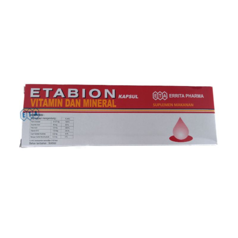 Etabion Vitamin And Mineral Per Box 100 Tablets | Shopee Philippines