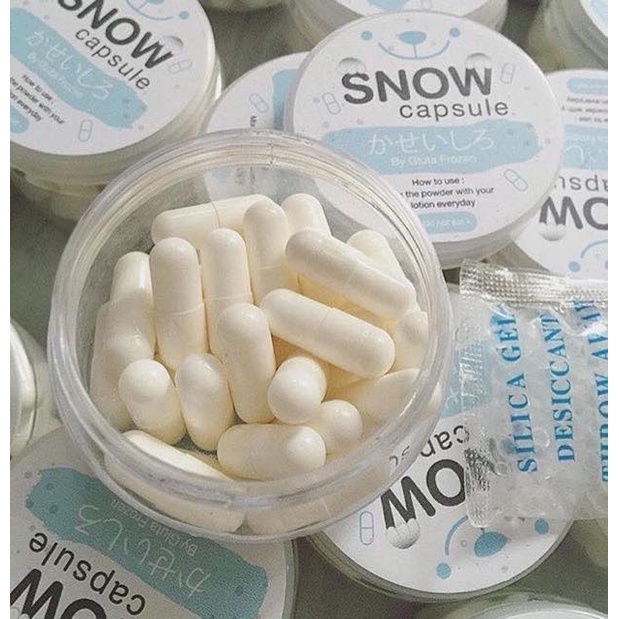 Snow Capsules Skin Whitening by Gluta Frozen (Mix with Cream/Lotion ...