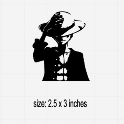 One Piece Luffy Decal [D01] vinyl sticker for cars, motorcycles ...