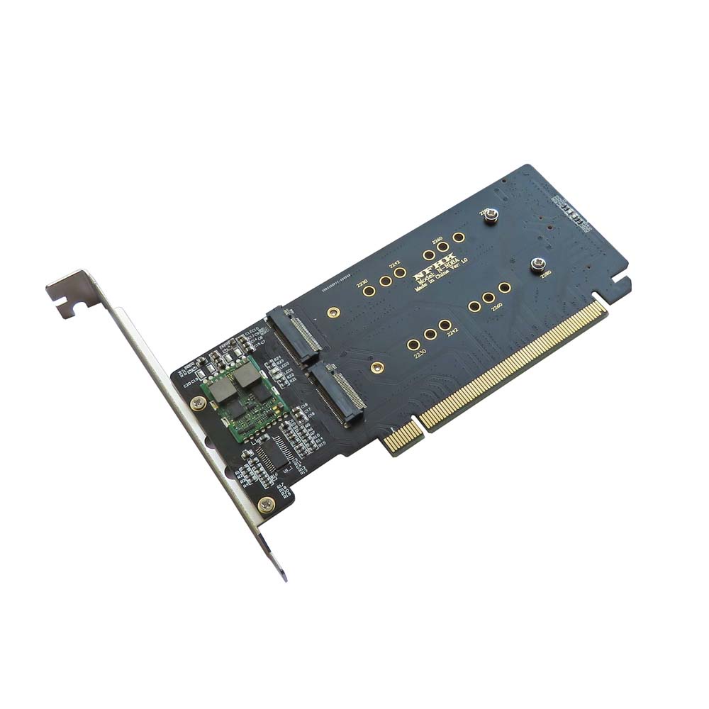 PCI Express 3.0 x16 to 4Port M.2 NVME SSD Adapter Raid Card VROC Riser ...