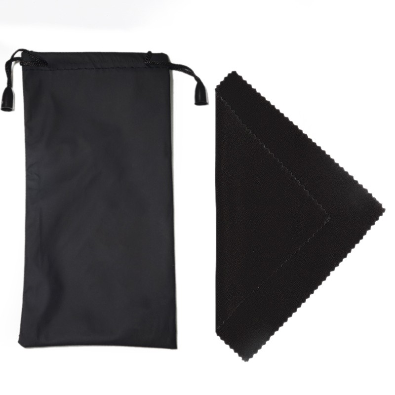 1 Set Black sunglasses Pouch Soft Eyeglasses Bag with Microfiber ...