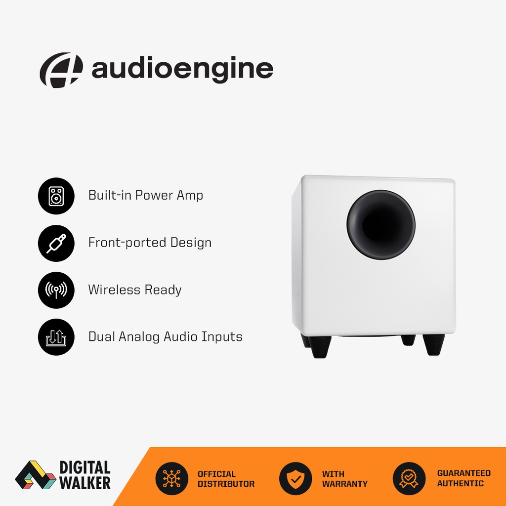 Audioengine S8 Powered Subwoofer - Gloss White | Shopee Philippines