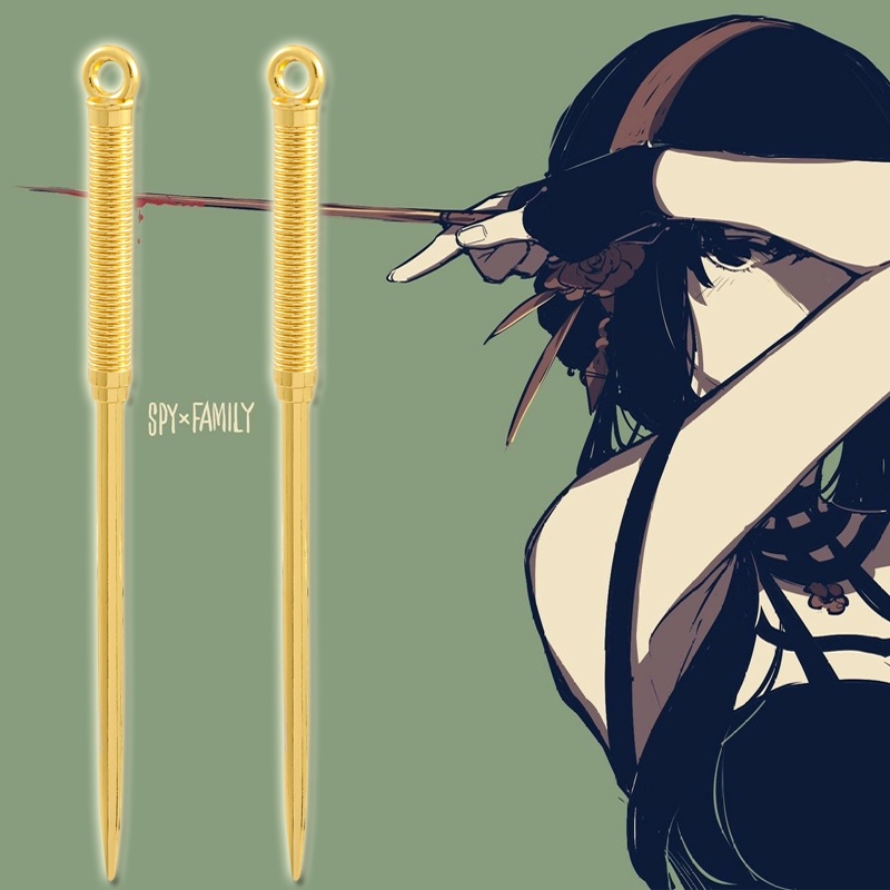 1 Pair Anime Spy X Family Yor Forger Cosplay Weapons Yor Briar Thorn ...