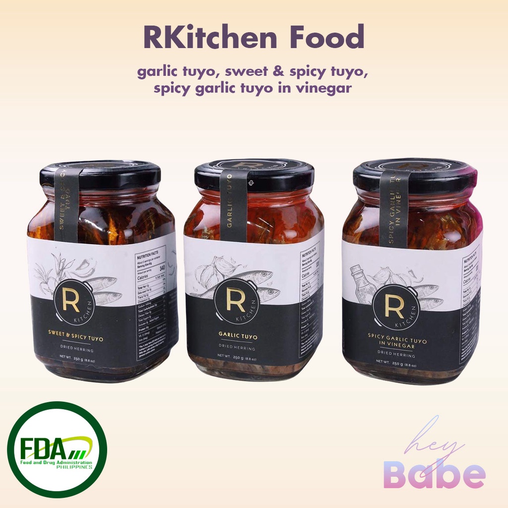 R KITCHEN - Tuyo Variant (garlic tuyo, sweet & spicy tuyo, spicy garlic ...