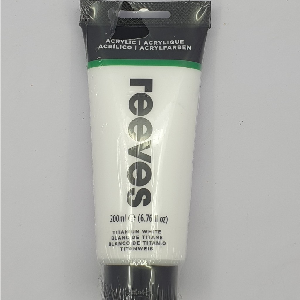 Reeves Acrylic Color Titanium White (200 ML) | Shopee Philippines