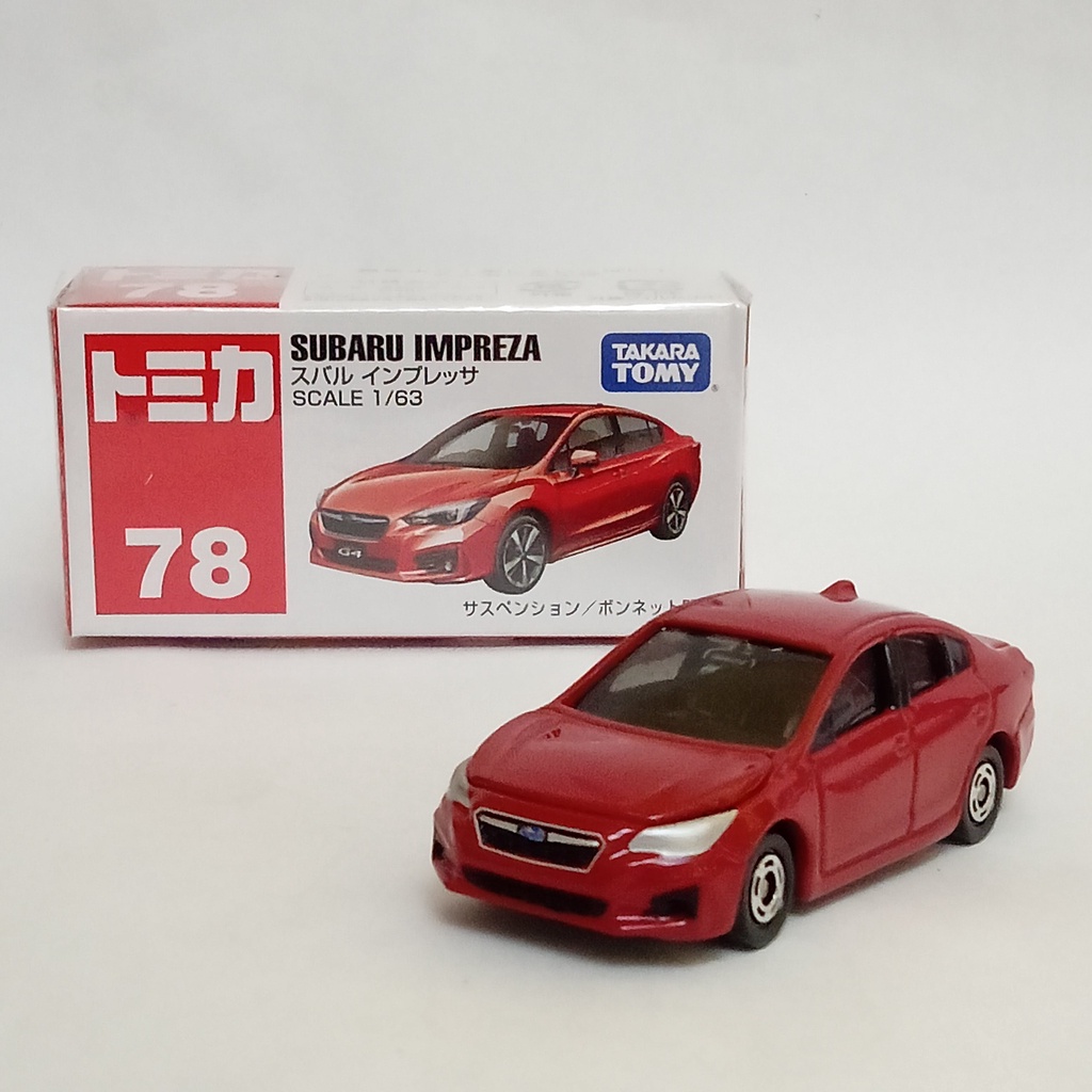 Tomica 78 Subaru Impreza Red Takara Tomy Diecast Car Collection Display ...