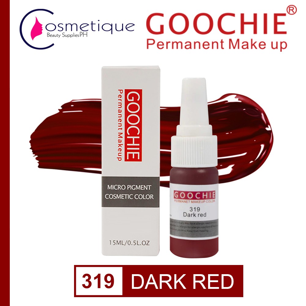 Dark Red #319 15ML Premium Goochie Tattoo Lip PMU Pigment Professional ...